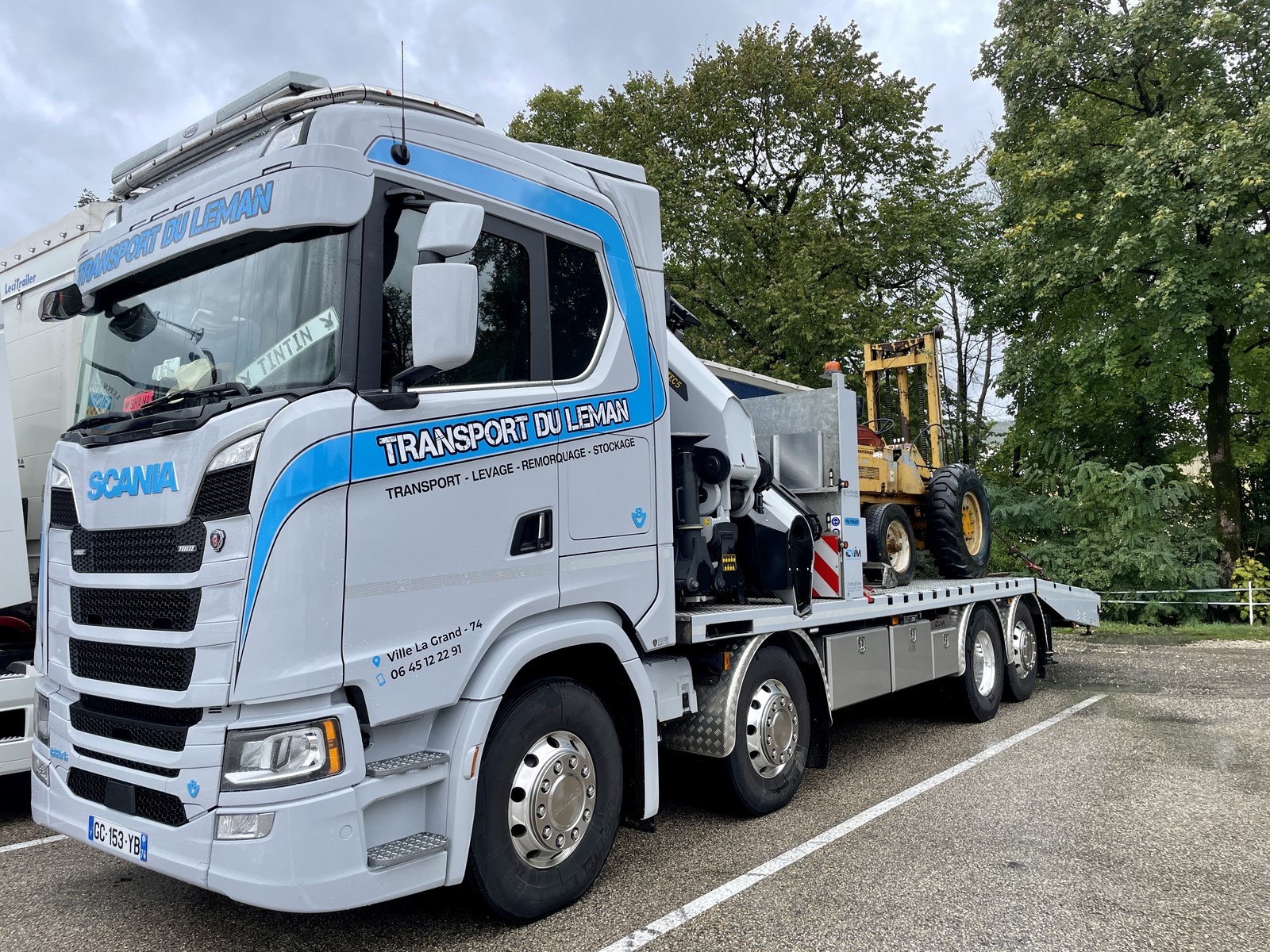 transport du leman, transport d'engins, porte engins, semi, porteur, 74 ...